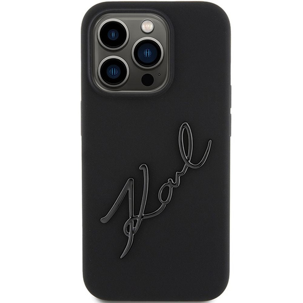 Оригинален гръб KARL LAGERFELD за IPHONE 15 Pro KLHCP15LSKSBMCK (Silic ...