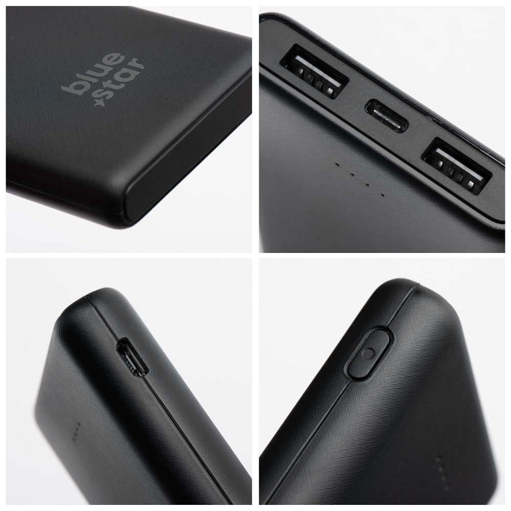 BLUE STAR powerbank 10000 mAh 2A W1086 black – TopMag