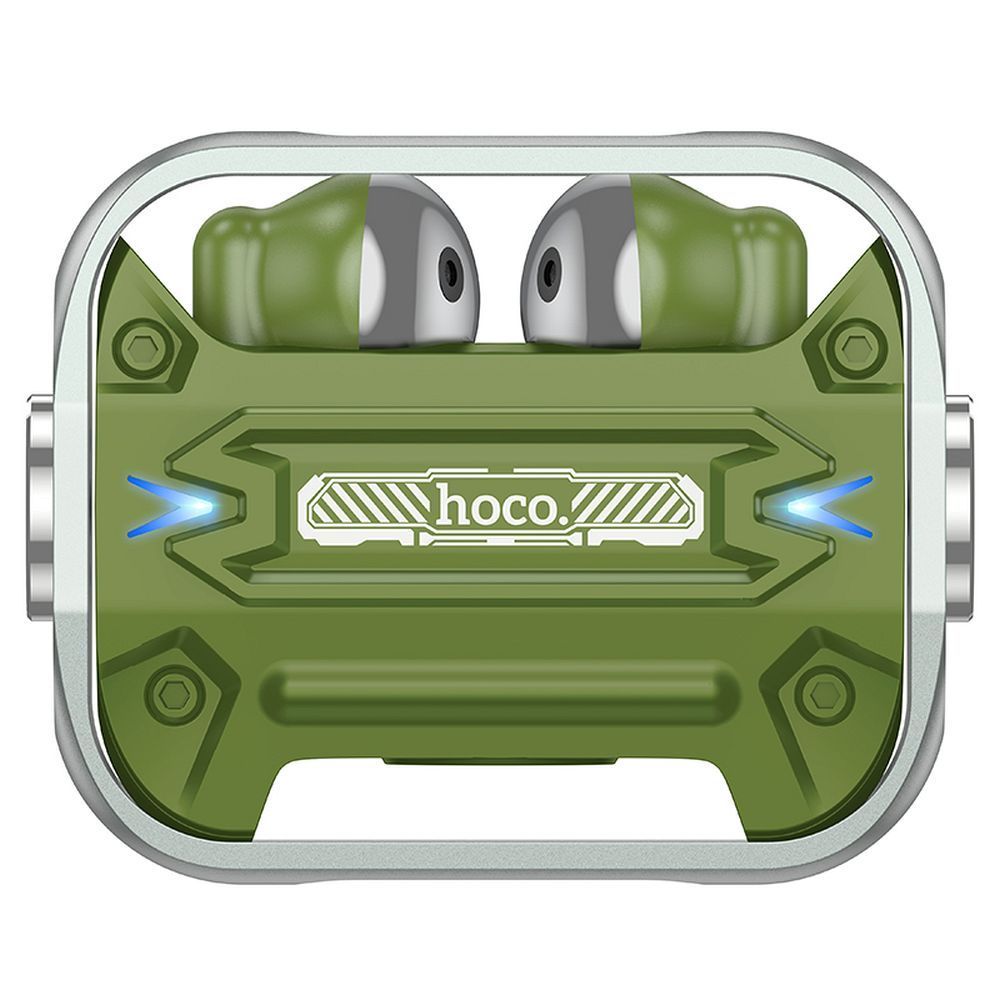 Безжични слушалки HOCO (bluetooth) TWS EW55 army зелен – TopMag