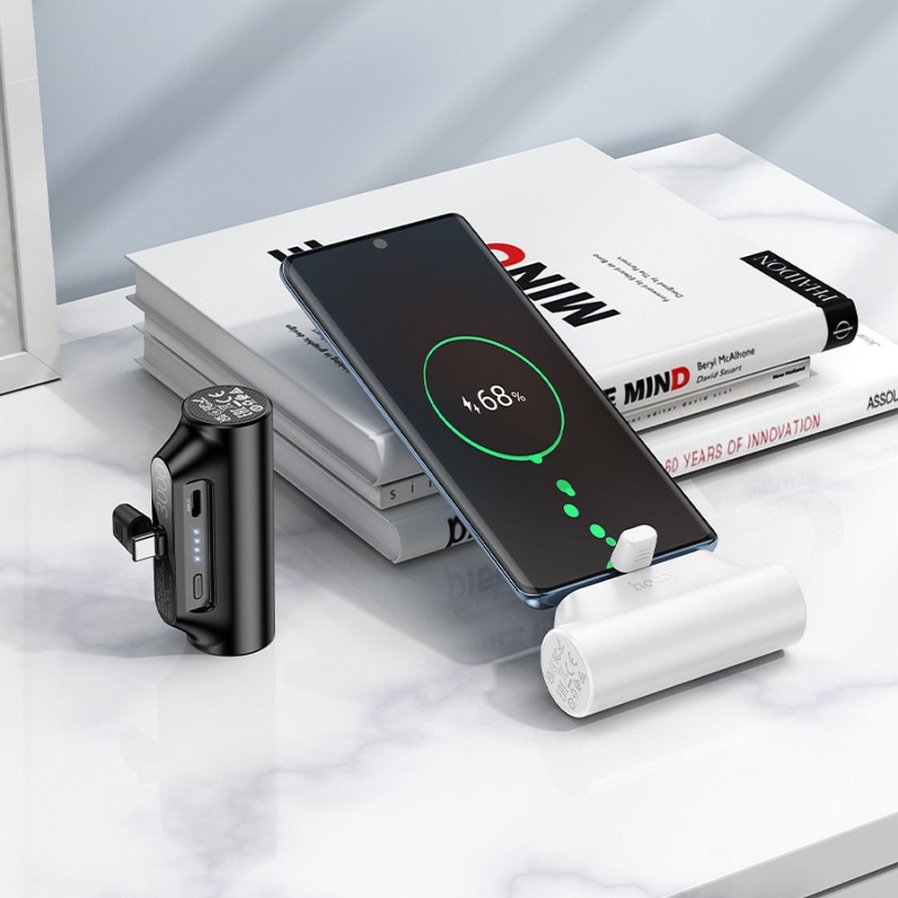 HOCO powerbank 3000 mAh with built-in connector Type C J147 black – TopMag