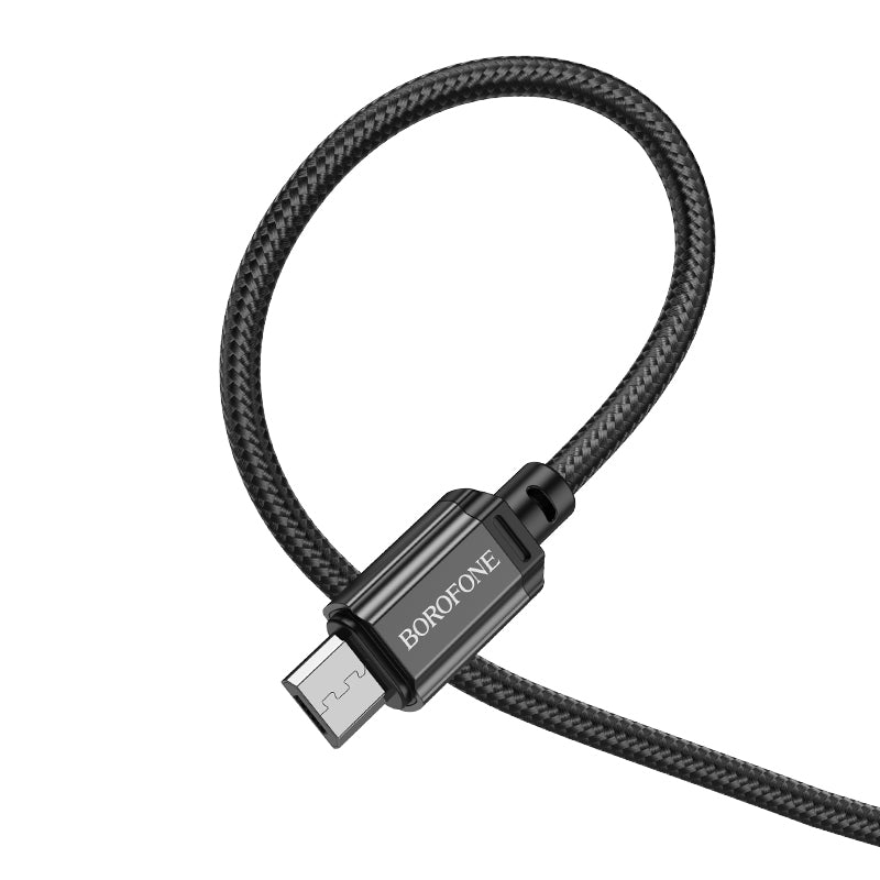 Borofone Cable BX87 Sharp - USB to Micro USB - 2,4A 1 metre black – TopMag