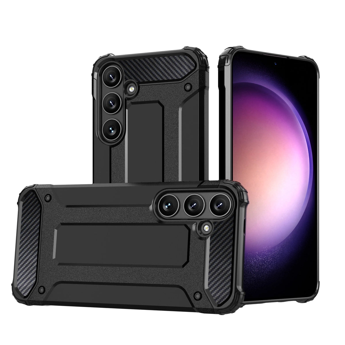 Hybrid Armor case for Xiaomi POCO C65 / Redmi 13C armored - black – TopMag