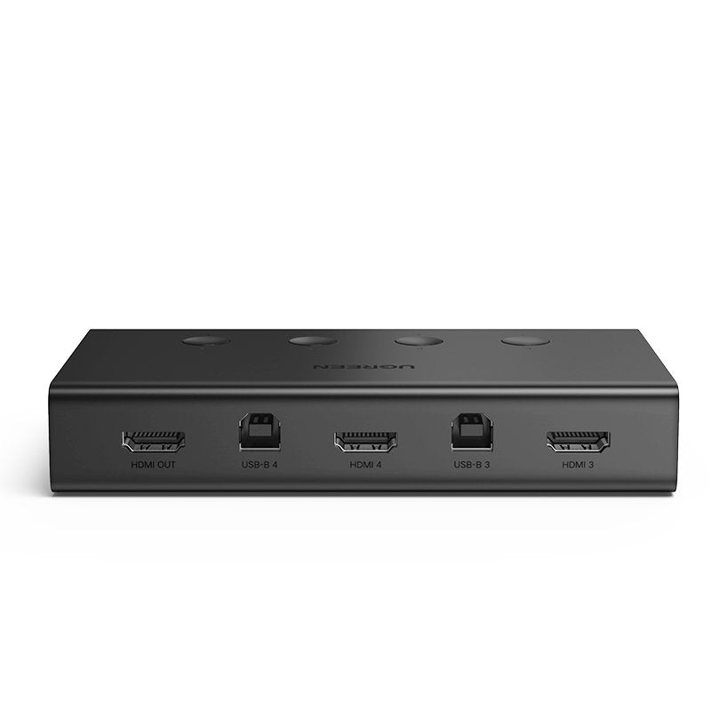 Ugreen KVM (Keyboard Video Mouse) switch 4 x 1 HDMI (female) 4 x USB ...