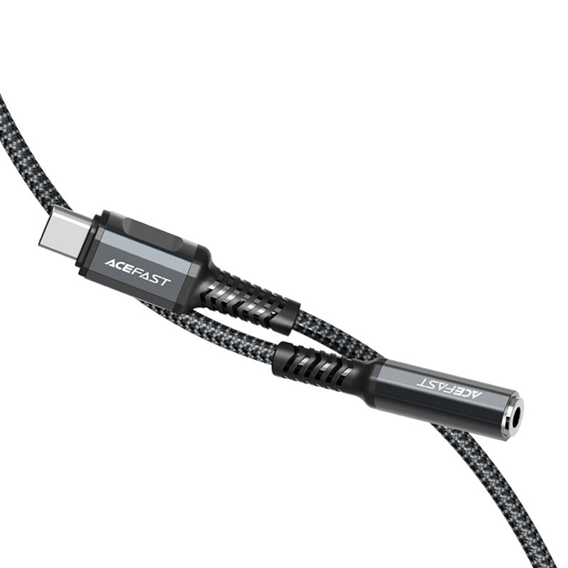 Acefast USB Type C audio cable - 3.5mm mini jack (female) 18cm, DAC, A ...