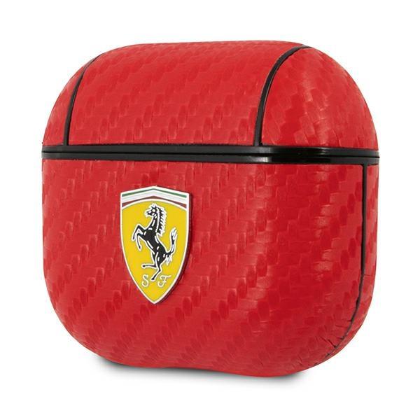 Ferrari FESA3CARE AirPods 3 cover czerwony/red On Track PU Carbon – TopMag