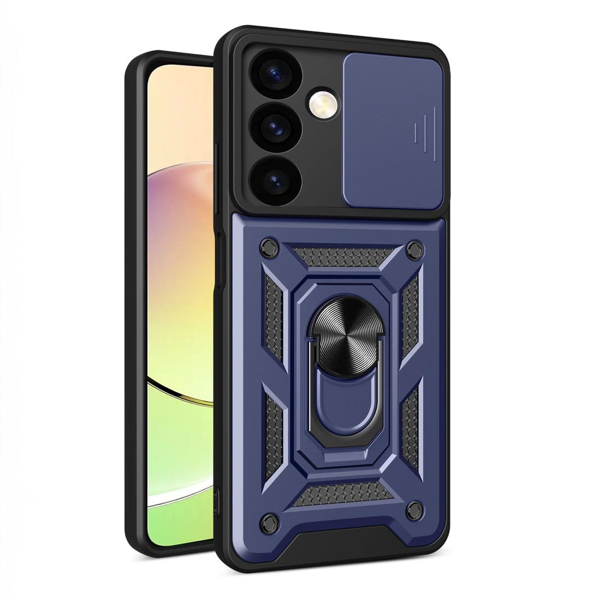 Hybrid Armor Camshield case for Xiaomi POCO C65 / Redmi 13C armored ca ...