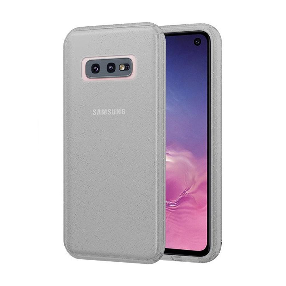 Crystal Glitter Silver гръб - Samsung S10e черен – TopMag