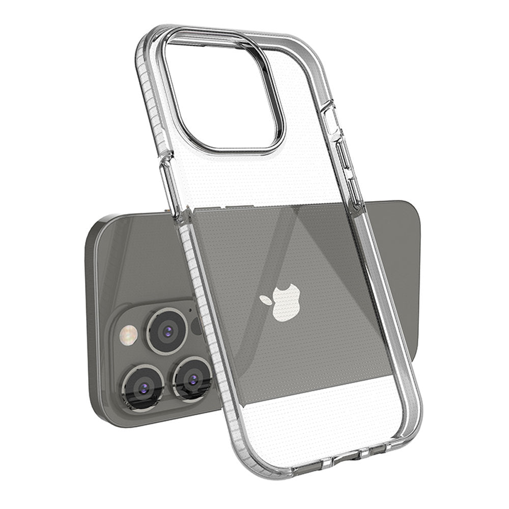 Spring Case case for iPhone 14 Pro silicone case with a frame black ...