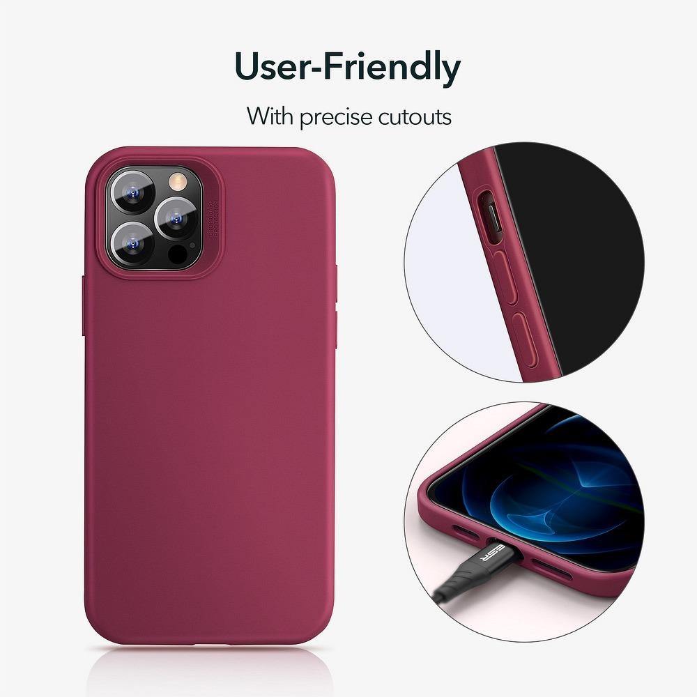 ESR Cloud for iPhone 12 / 12 PRO red wine – TopMag