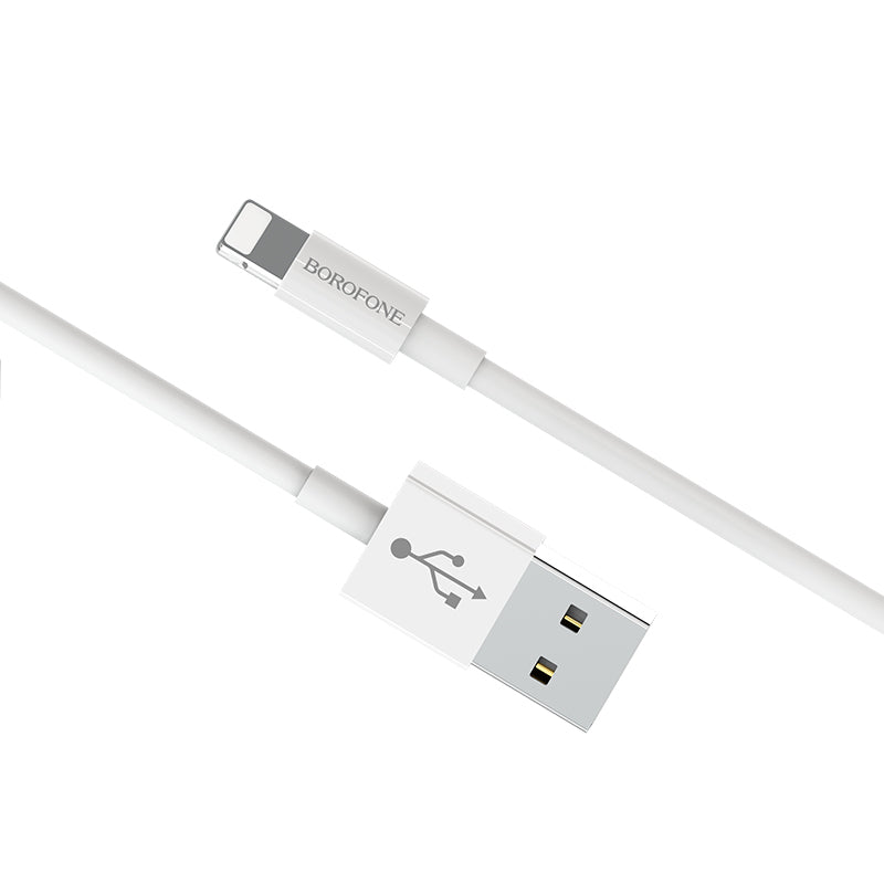 Borofone Cable BX22 Bloom - USB to Lightning - 2,4A 1 metre white – TopMag
