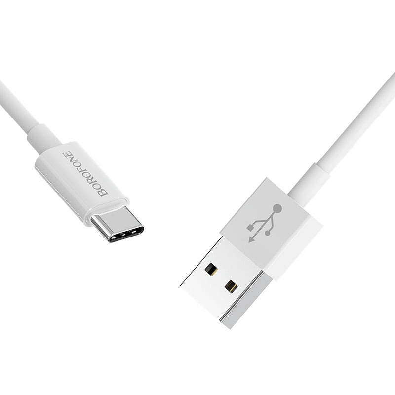 Borofone Cable BX22 Bloom - USB to Type C - 3A 1 metre white – TopMag