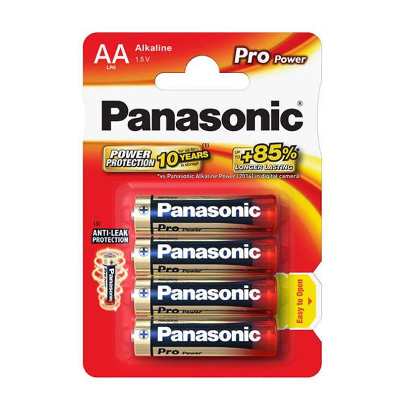 Battery Alkaline Panasonic LR6/AA PRO POWER - 4pcs blister pack – TopMag