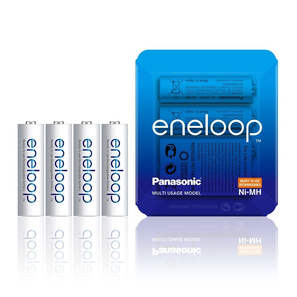 Rechargeable Batteries Panasonic Eneloop R6/AA 1900mAh - 4pcs sliding ...