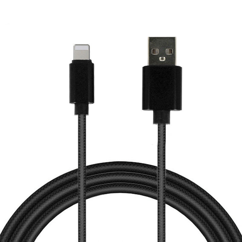 Cable TYPE 1 - USB to Lightning - metal plugs QC 3.0 1 metre black – TopMag