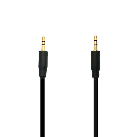 Adapter audio line in - jack 3.5mm to jack 3.5mm - 1 Meter BLACK – TopMag